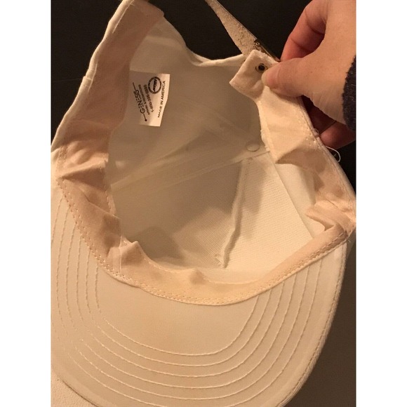 Vintage | Accessories | Vtg General Motors Hat White Strap Back Cap ...